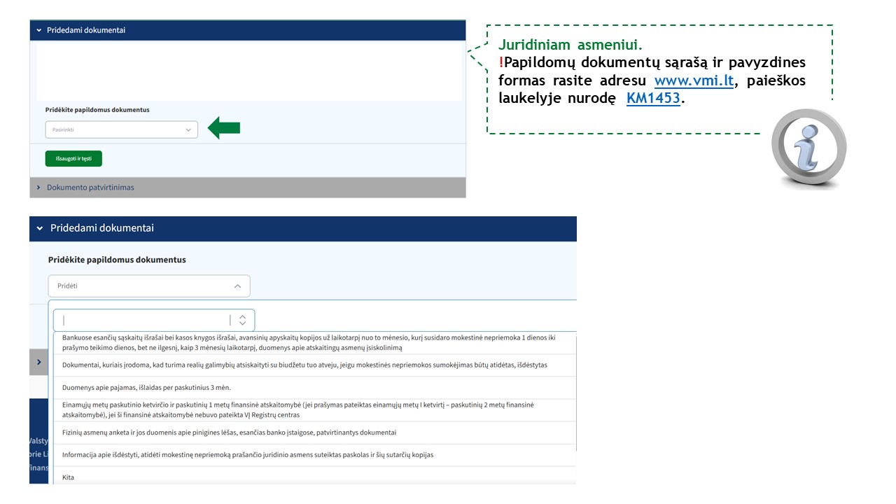 Prašymas išdėstyti mokesčių ar baudų sumokėjimą - VMI