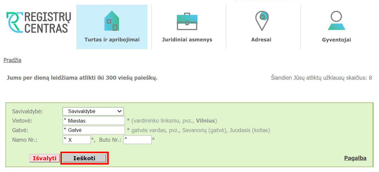 Kaip sužinoti savo turimo nekilnojamojo turto objekto (statinio ar ...